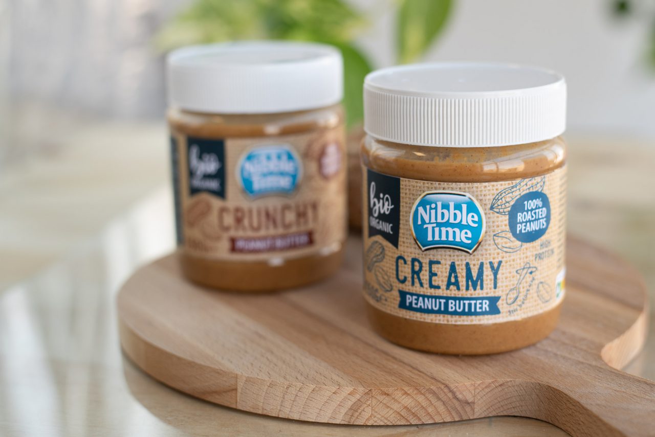 Nibble Time Organic Creamy Peanut Butter 100% peanuts